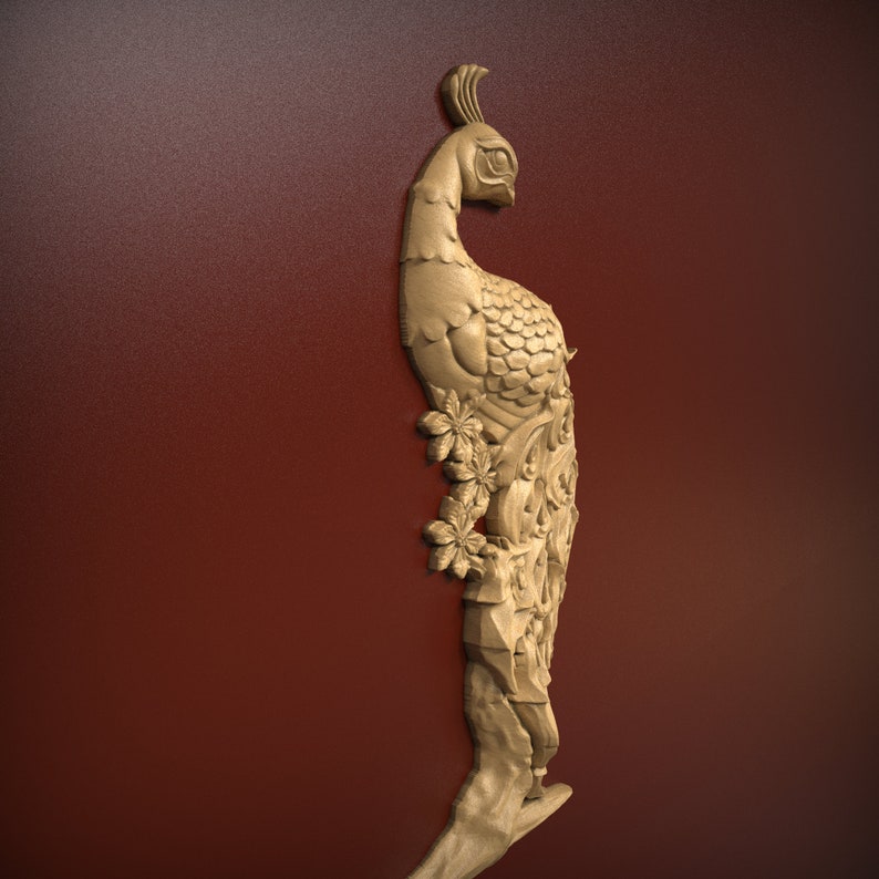 Peacock, STL Relief File for CNC Router Carving, Engraving - Etsy