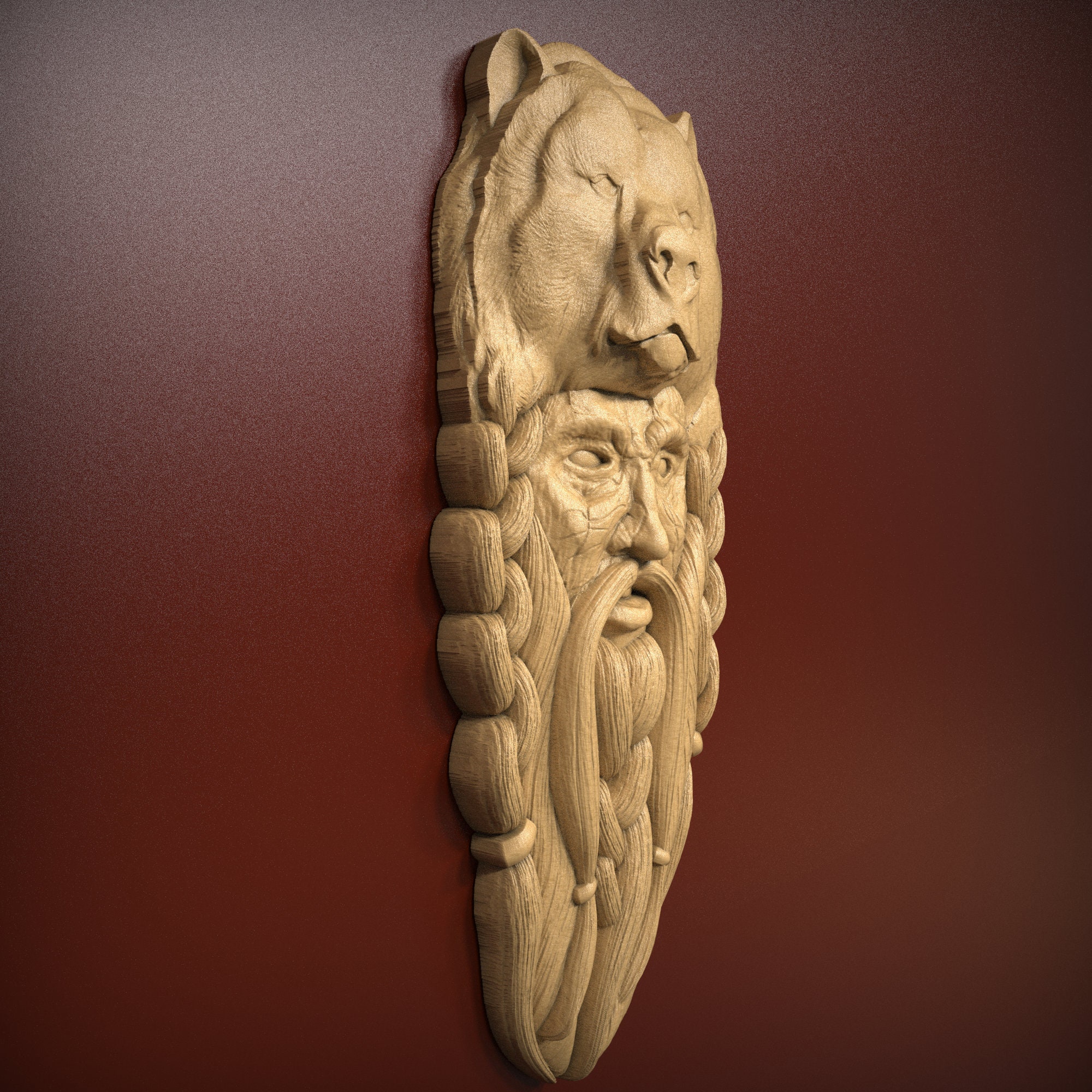 Mountain Man, STL Relief File for CNC Router Carving, Engraving - Etsy