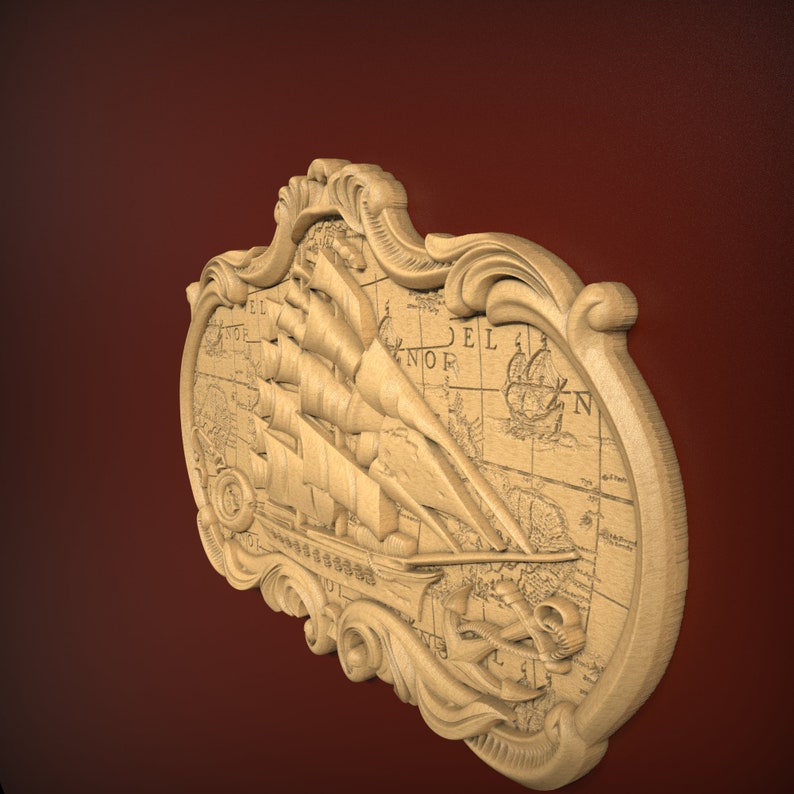 Exploration Wall Art, 3D STL Relief File for CNC Router Carving ...