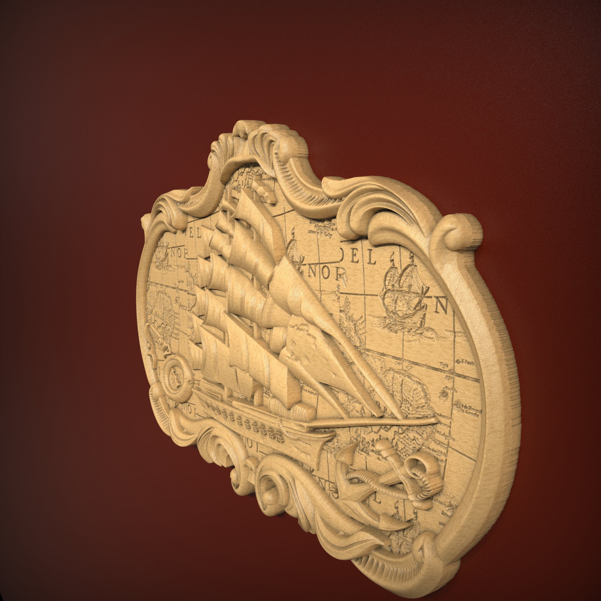 Exploration Wall Art, 3D STL Relief File for CNC Router Carving ...