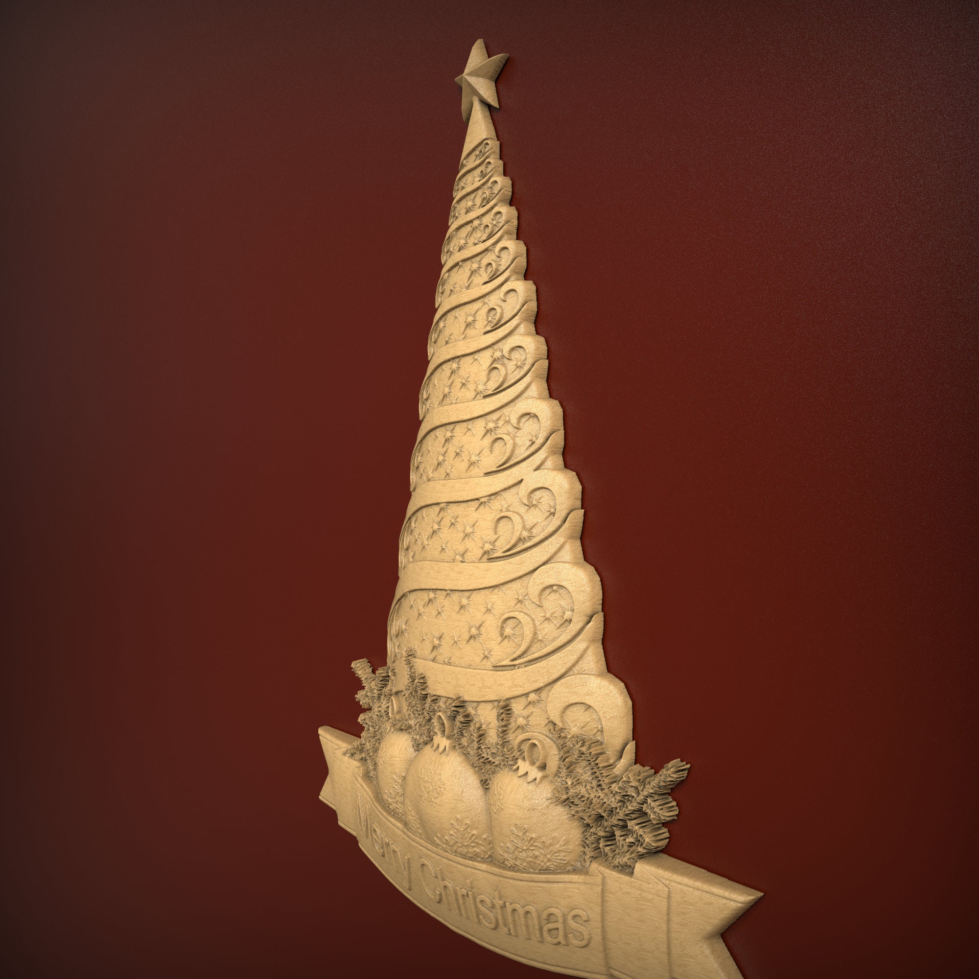 Christmas Tree, STL Relief File for CNC Router Carving, Engraving - Etsy