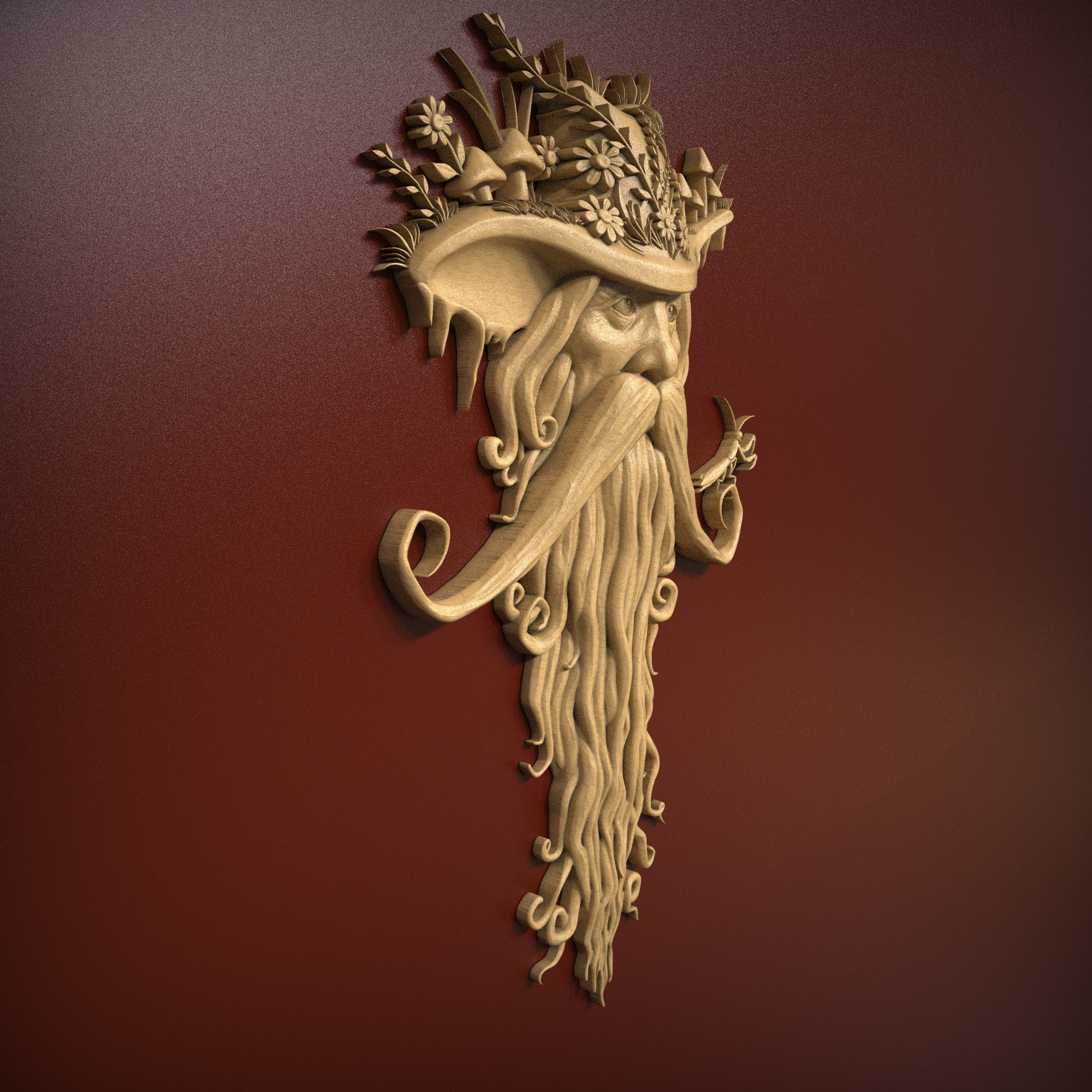 Wood Spirit, STL Relief File for CNC Router Carving, Engraving - Etsy