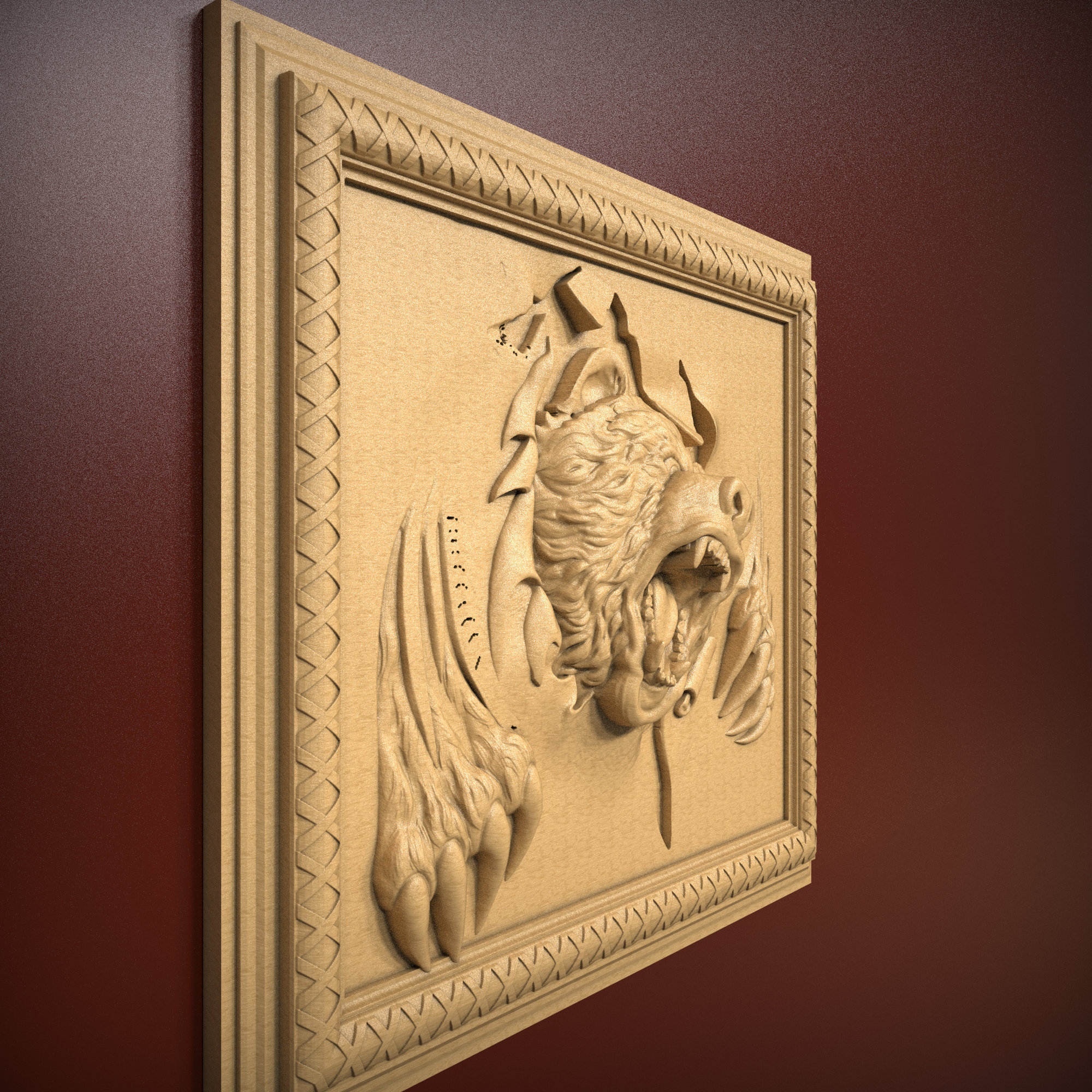 Bear Attack, STL Relief File for CNC Router Carving, Engraving - Etsy