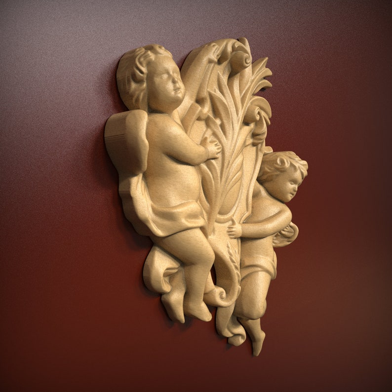 Cherubs, STL Relief File for CNC Router Carving, Engraving - Etsy