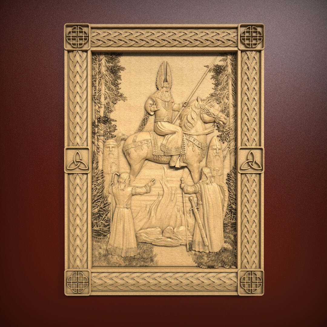 Viking God of Fire, STL Relief File for CNC Router Carving, Engraving ...