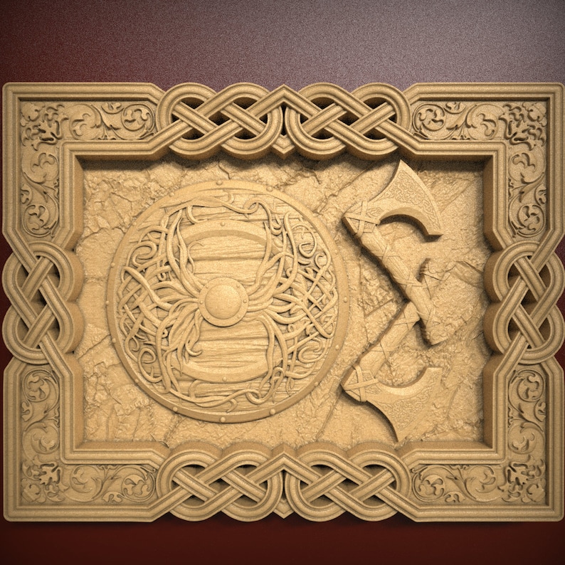 Viking Art, STL Relief File for CNC Router Carving, Engraving - Etsy