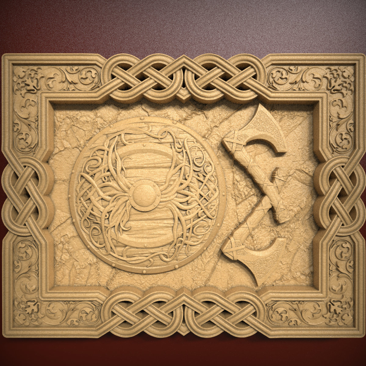 Viking Art, STL Relief File for CNC Router Carving, Engraving - Etsy