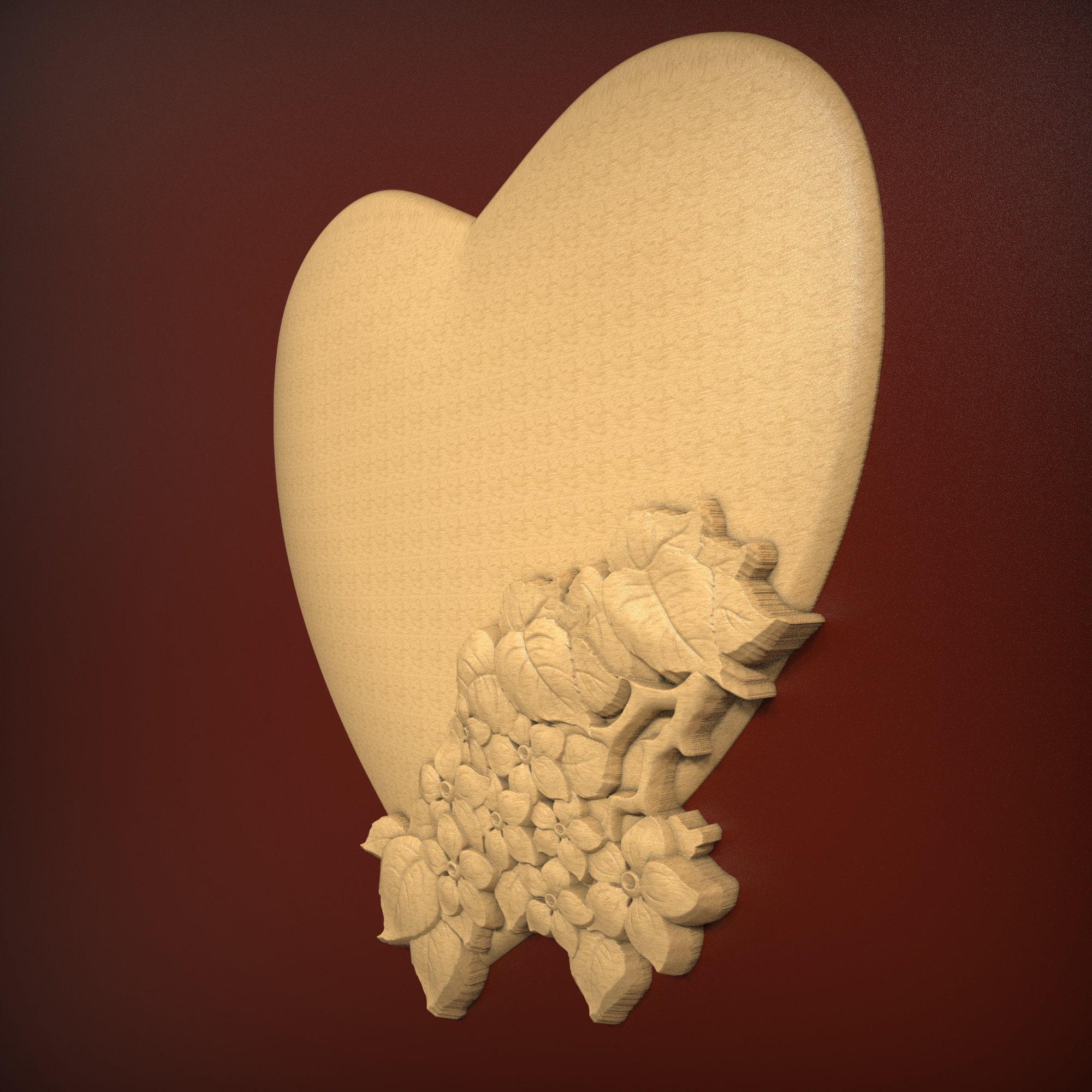 Heart, STL Relief File for CNC Router Carving, Engraving - Etsy