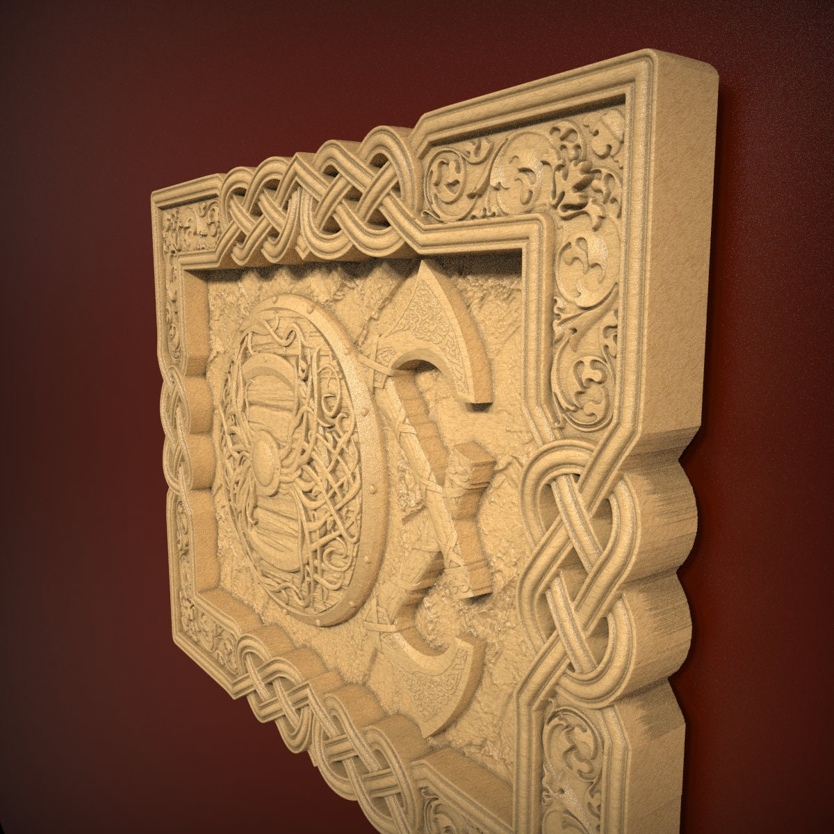 Viking Art, STL Relief File for CNC Router Carving, Engraving - Etsy