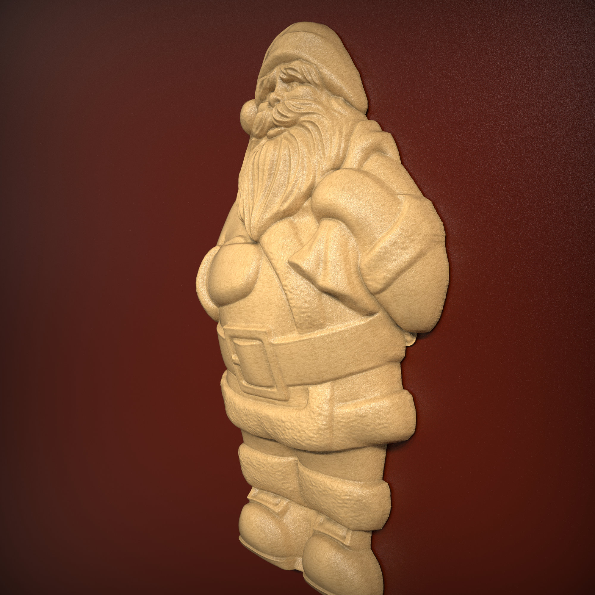 Santa Claus, STL Relief File for CNC Router Carving, Engraving - Etsy