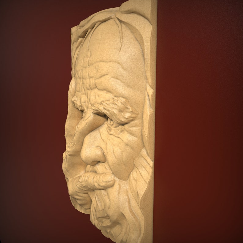 Wise Man, STL Relief File for CNC Router Carving, Engraving - Etsy