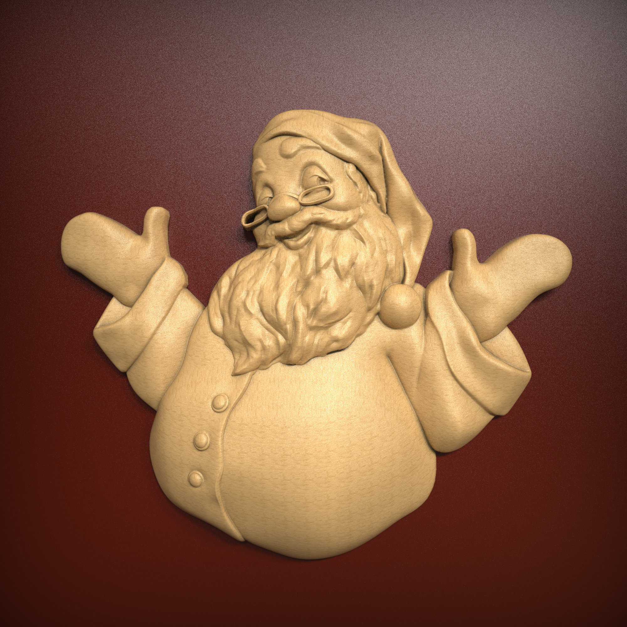 Santa, STL Relief File for CNC Router Carving, Engraving - Etsy