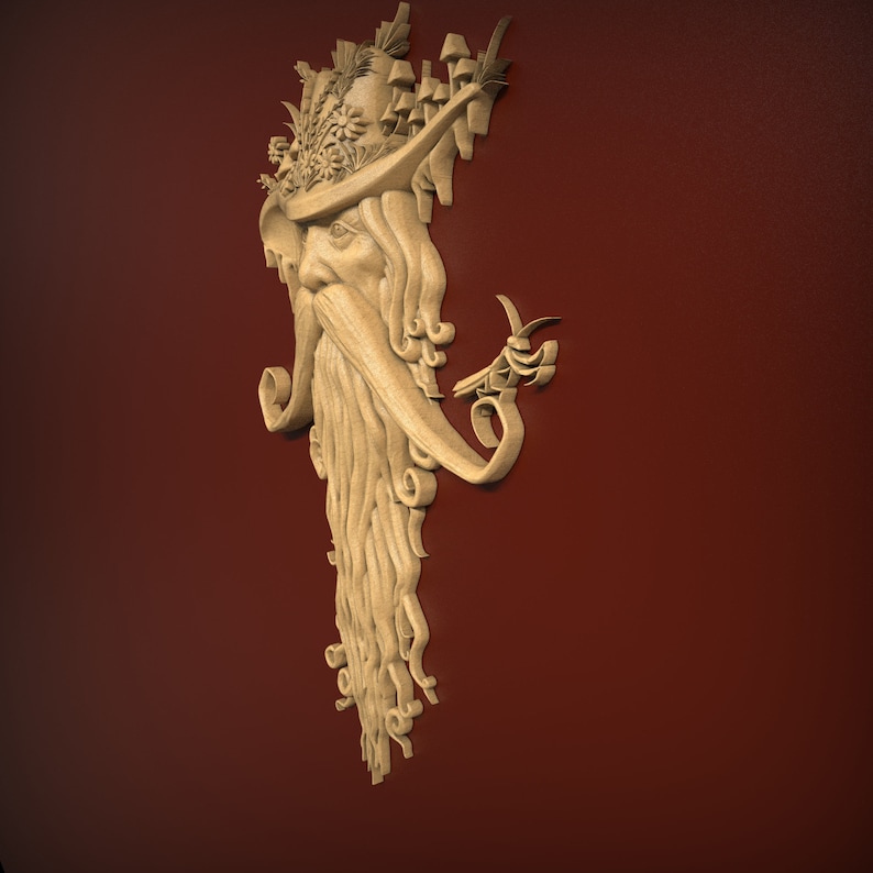 Wood Spirit, STL Relief File for CNC Router Carving, Engraving - Etsy