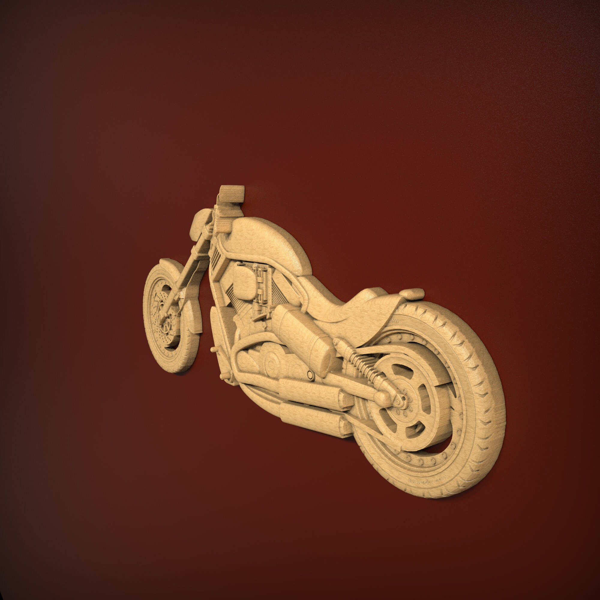 Motorcycle, 3S STL Relief File for CNC Router Carving, Engraving - Etsy