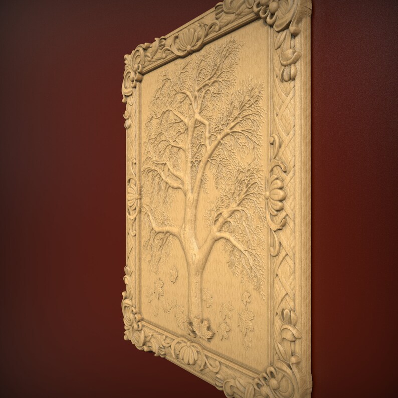 Old Tree, STL Relief File for CNC Router Carving, Engraving - Etsy