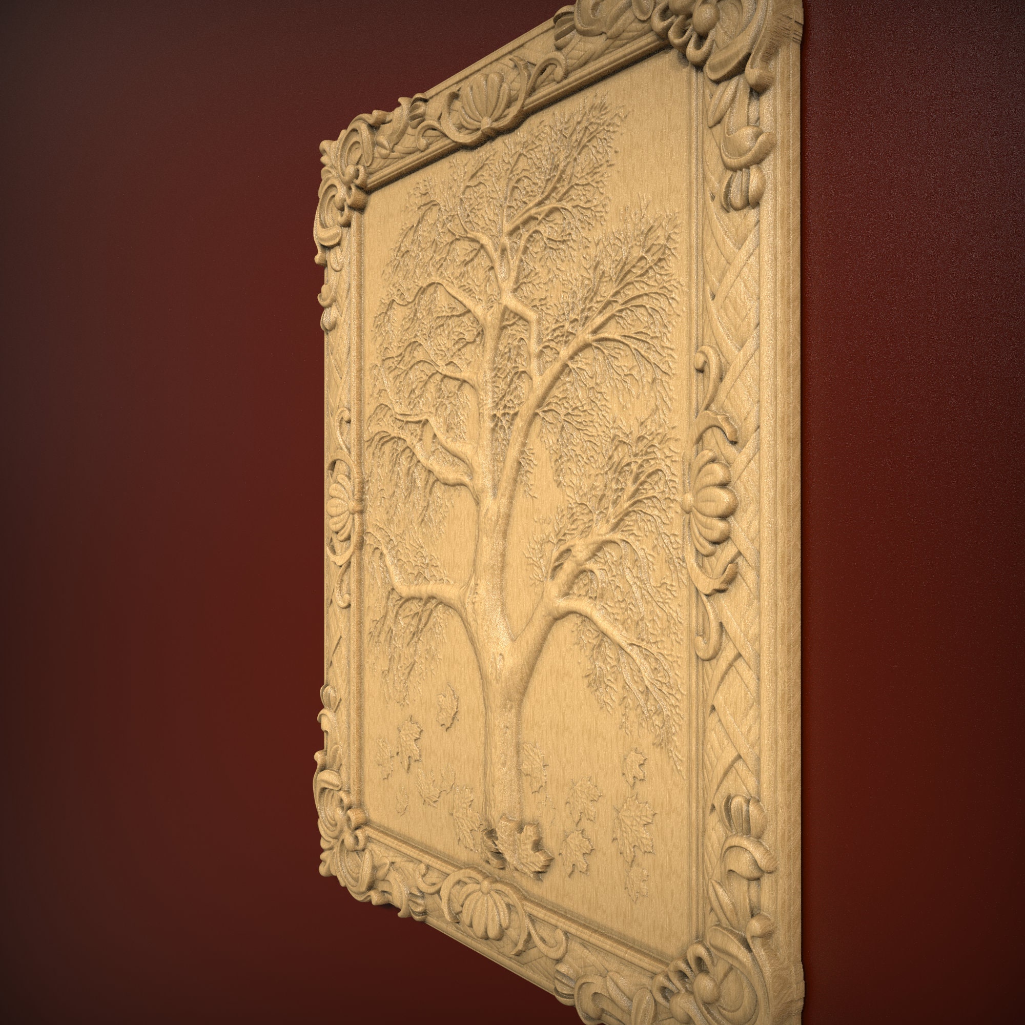 Old Tree, STL Relief File for CNC Router Carving, Engraving - Etsy