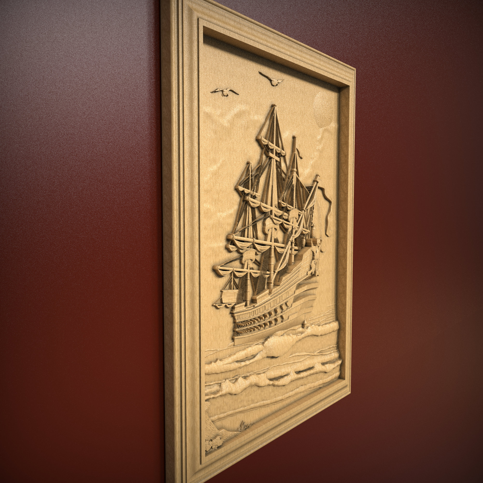 Old Ship, STL Relief File for CNC Router Carving, Engraving - Etsy