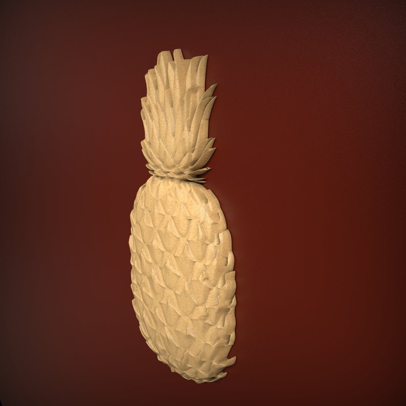 Pineapple, STL Relief File for CNC Router Carving, Engraving - Etsy