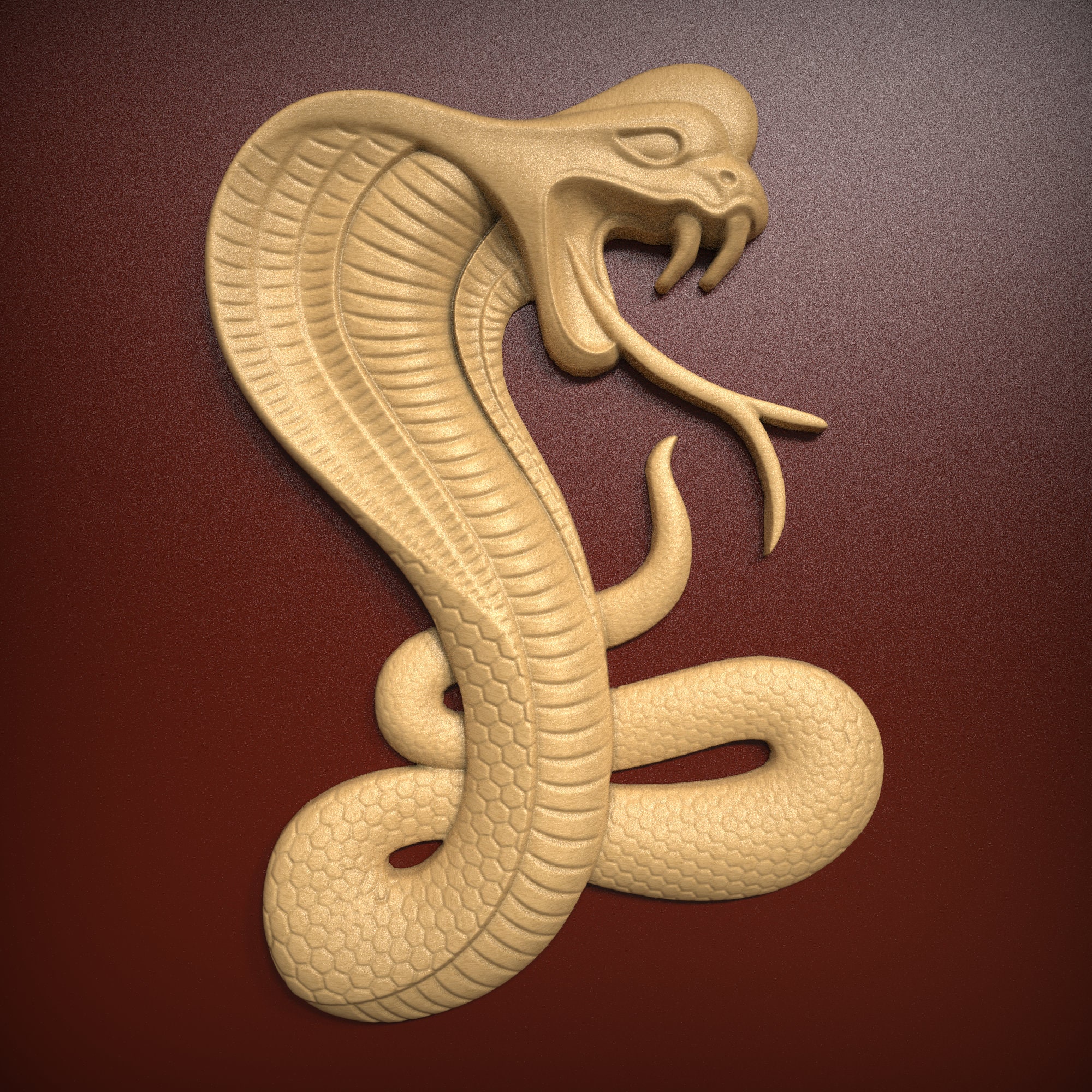 Cobra, STL Relief File for CNC Router Carving, Engraving - Etsy