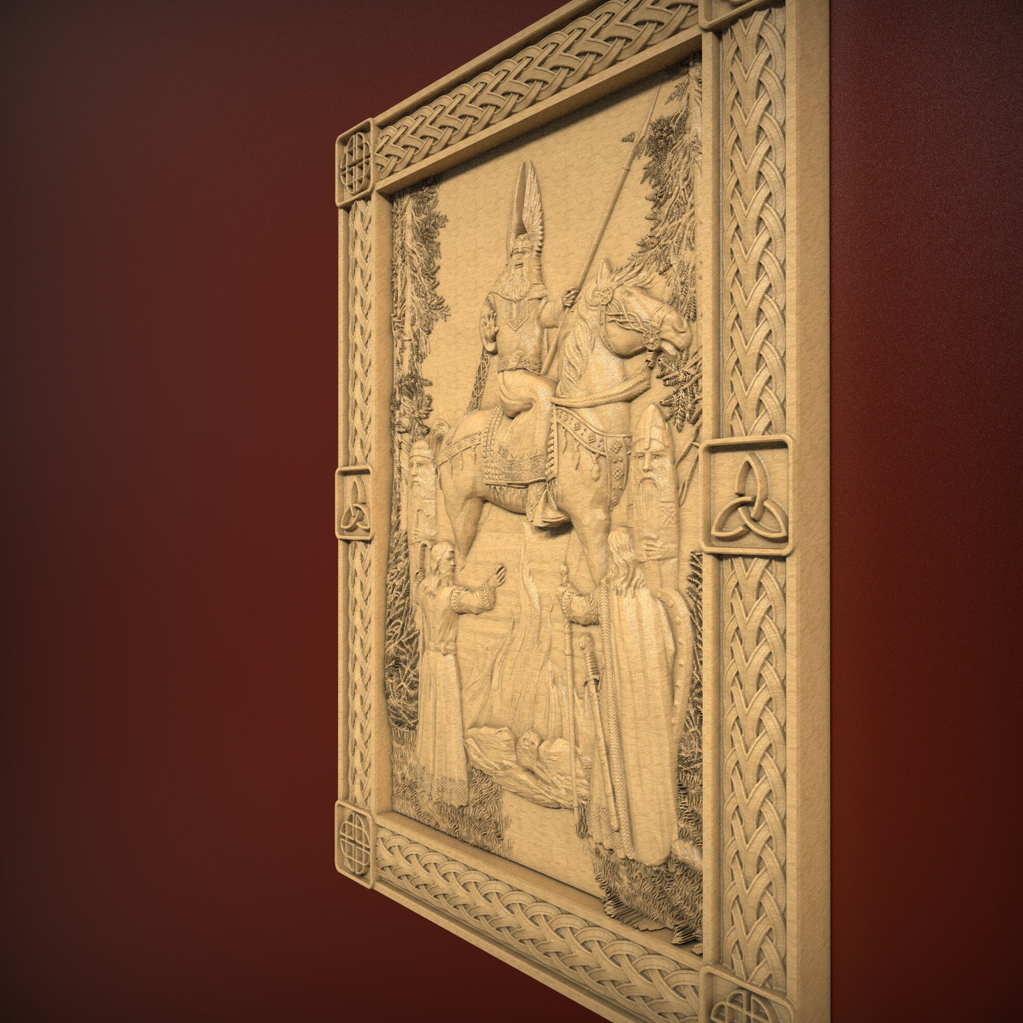 Viking God of Fire, STL Relief File for CNC Router Carving, Engraving ...