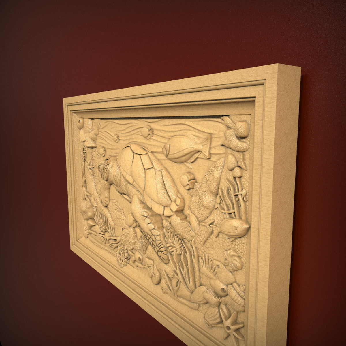 Sea Turtle, STL Relief File for CNC Router Carving, Engraving - Etsy