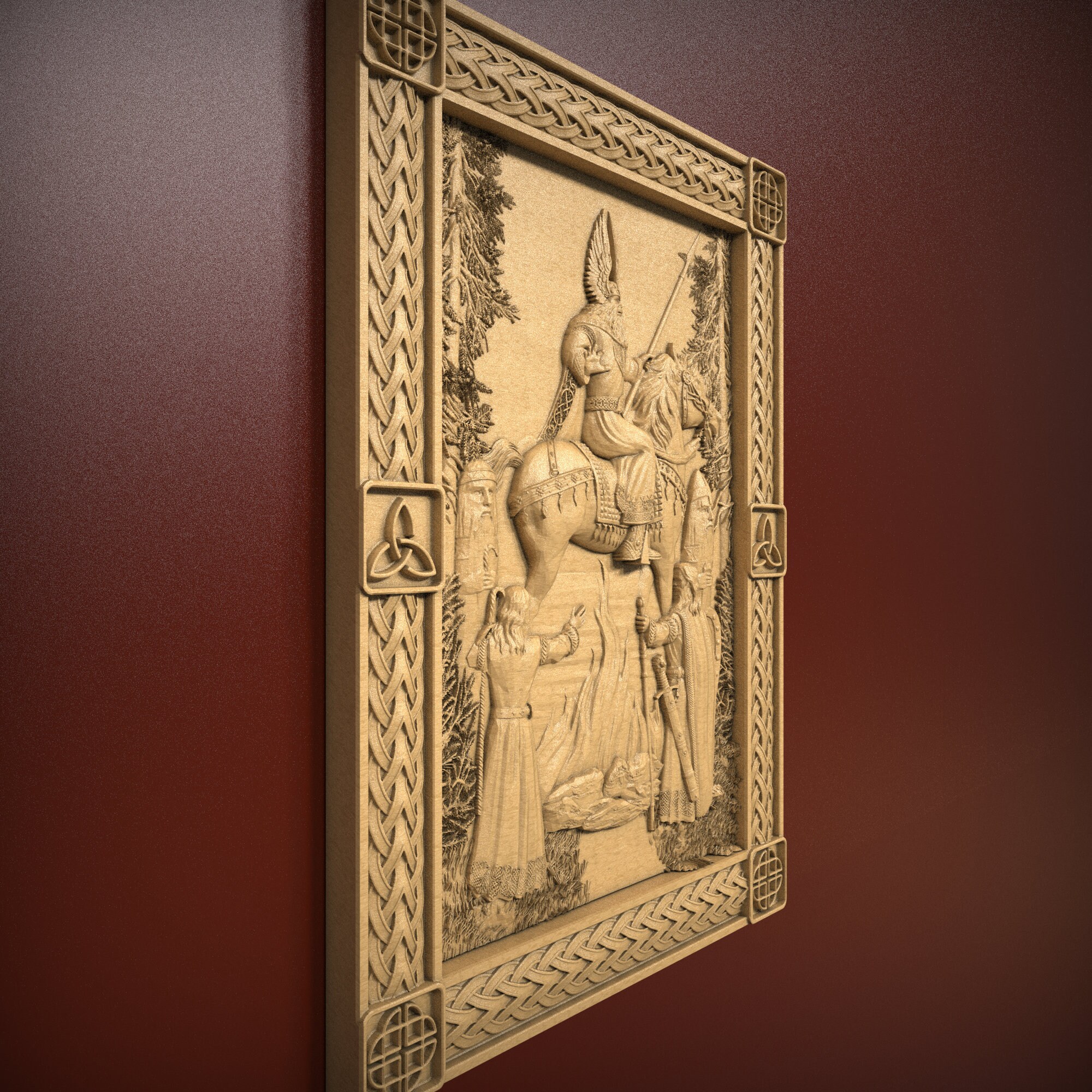 Viking God of Fire, STL Relief File for CNC Router Carving, Engraving ...