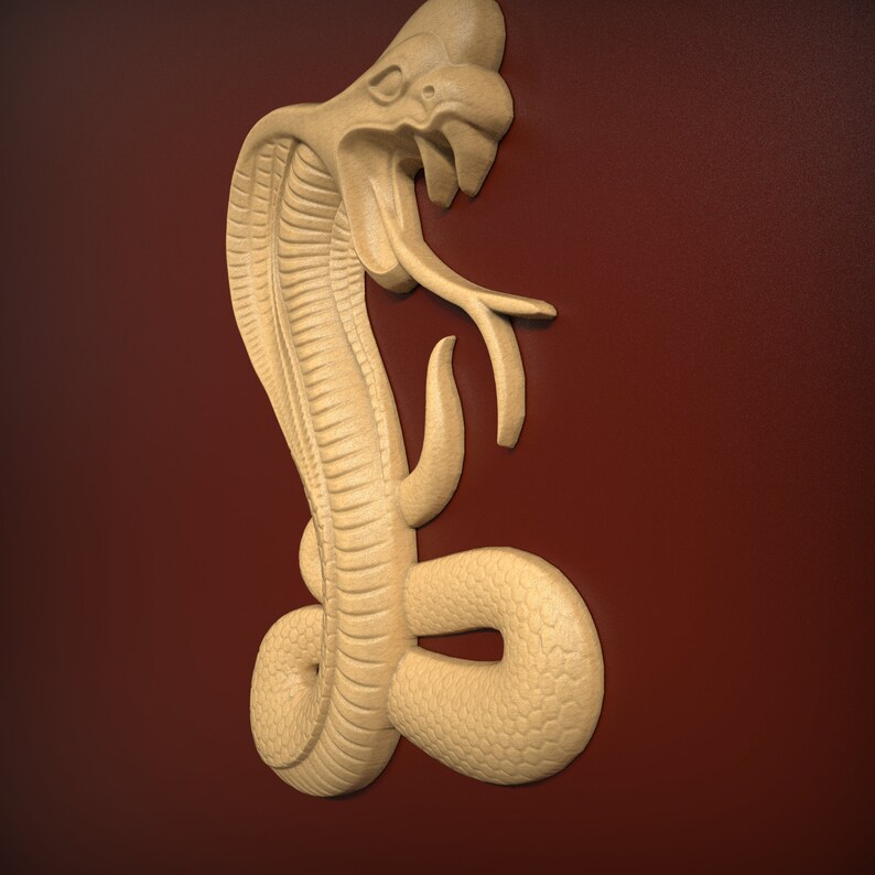 Cobra, STL Relief File for CNC Router Carving, Engraving - Etsy