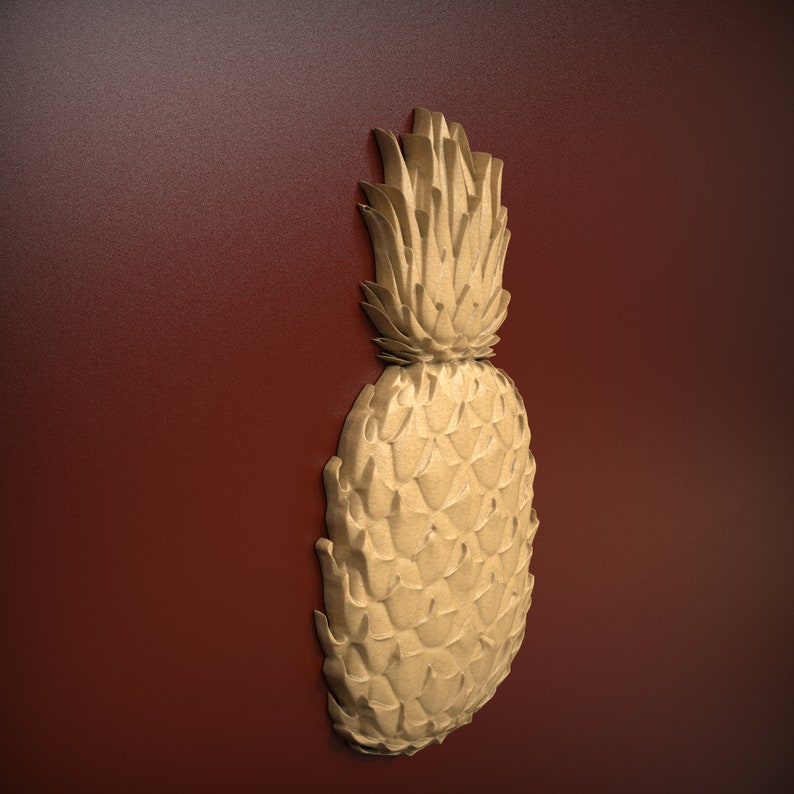 Pineapple, STL Relief File for CNC Router Carving, Engraving - Etsy