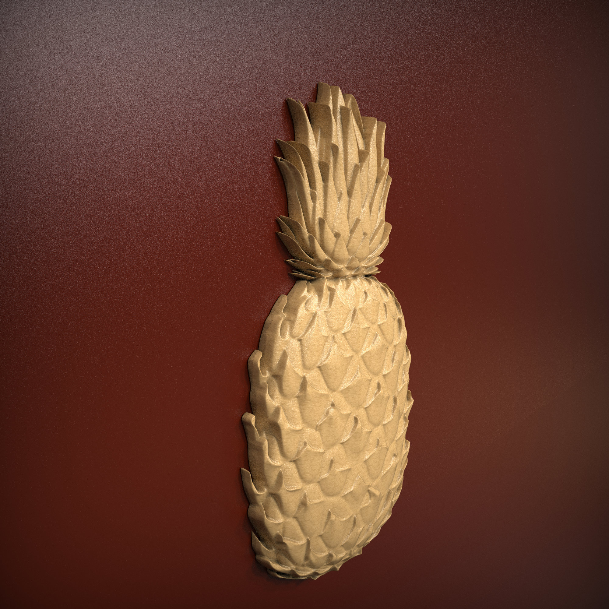 Pineapple, STL Relief File for CNC Router Carving, Engraving - Etsy