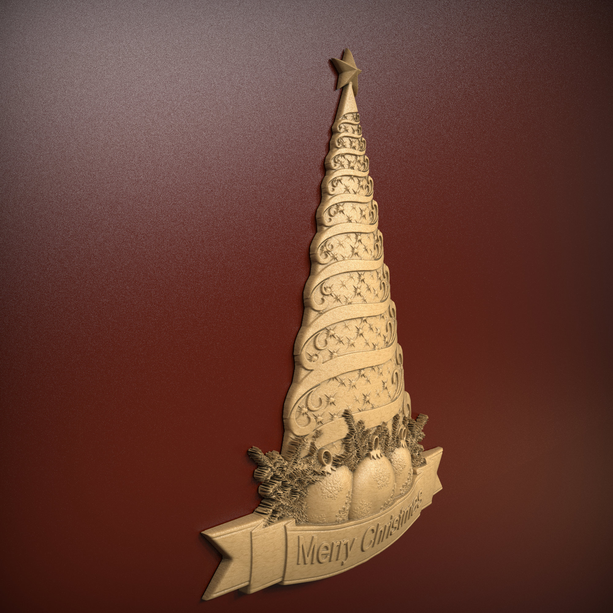 Christmas Tree, STL Relief File for CNC Router Carving, Engraving - Etsy