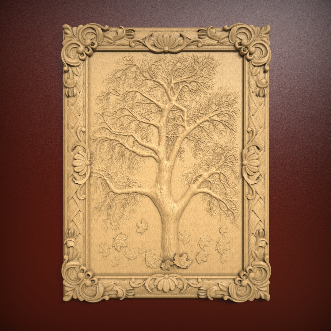 Old Tree, STL Relief File for CNC Router Carving, Engraving - Etsy