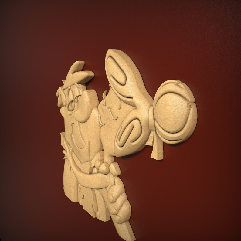 Happy Couple, STL Relief File for CNC Router Carving, Engraving or 3d ...