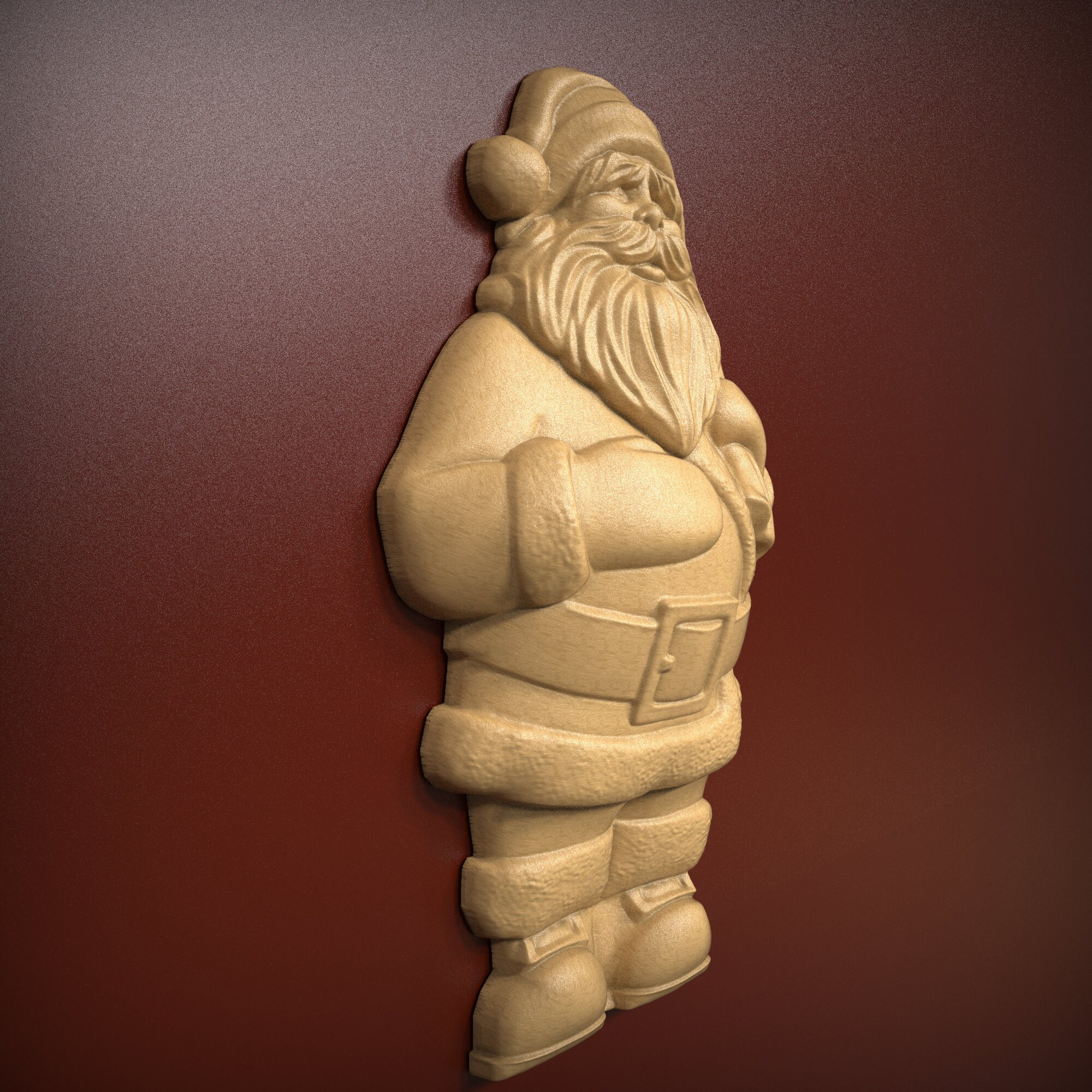 Santa Claus, STL Relief File for CNC Router Carving, Engraving - Etsy