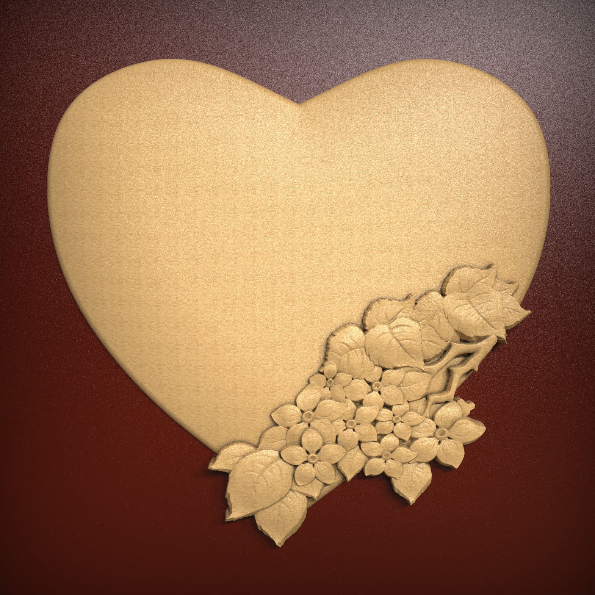 Heart, STL Relief File for CNC Router Carving, Engraving - Etsy