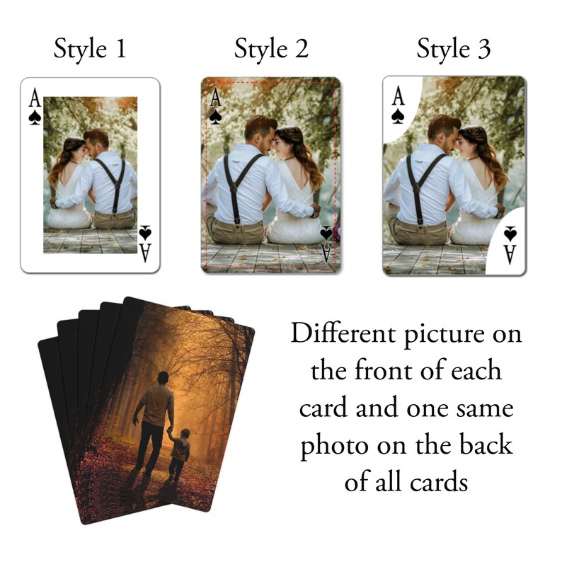 Personalised Playing Cards Custom Picture Playing Card, Gift, Deck of ...