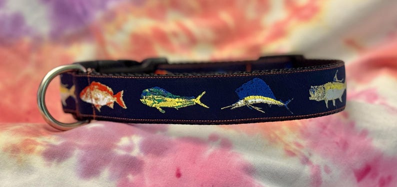 OCEAN FISH, Colorful Muti-species Fishing Dog Collar/leash - Etsy
