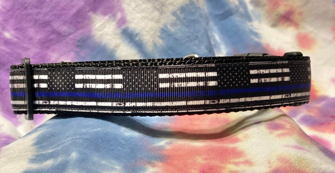 BACK THE BLUE, Police,dog,collar,blue Line, Usa,america,patriot - Etsy