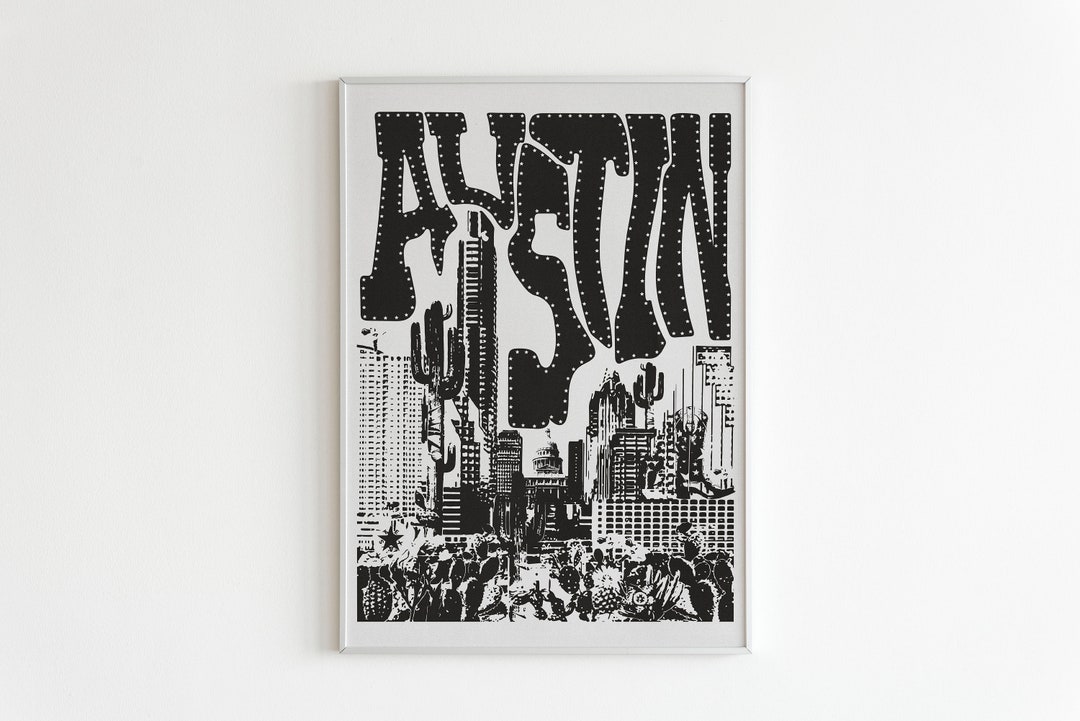 Keep Austin Weird Digital Download - B&W - Etsy