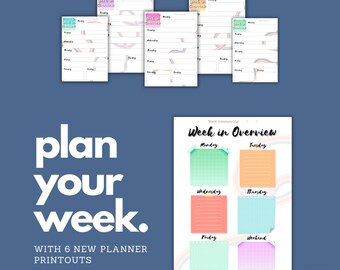 Weekly View Print - Etsy