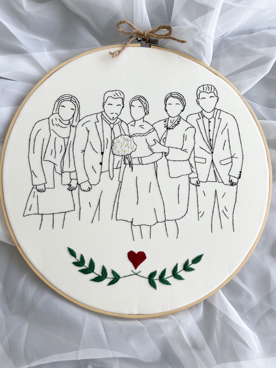 Embroidered Portrait From Photo, Custom Hand Embroidery Portrait ...