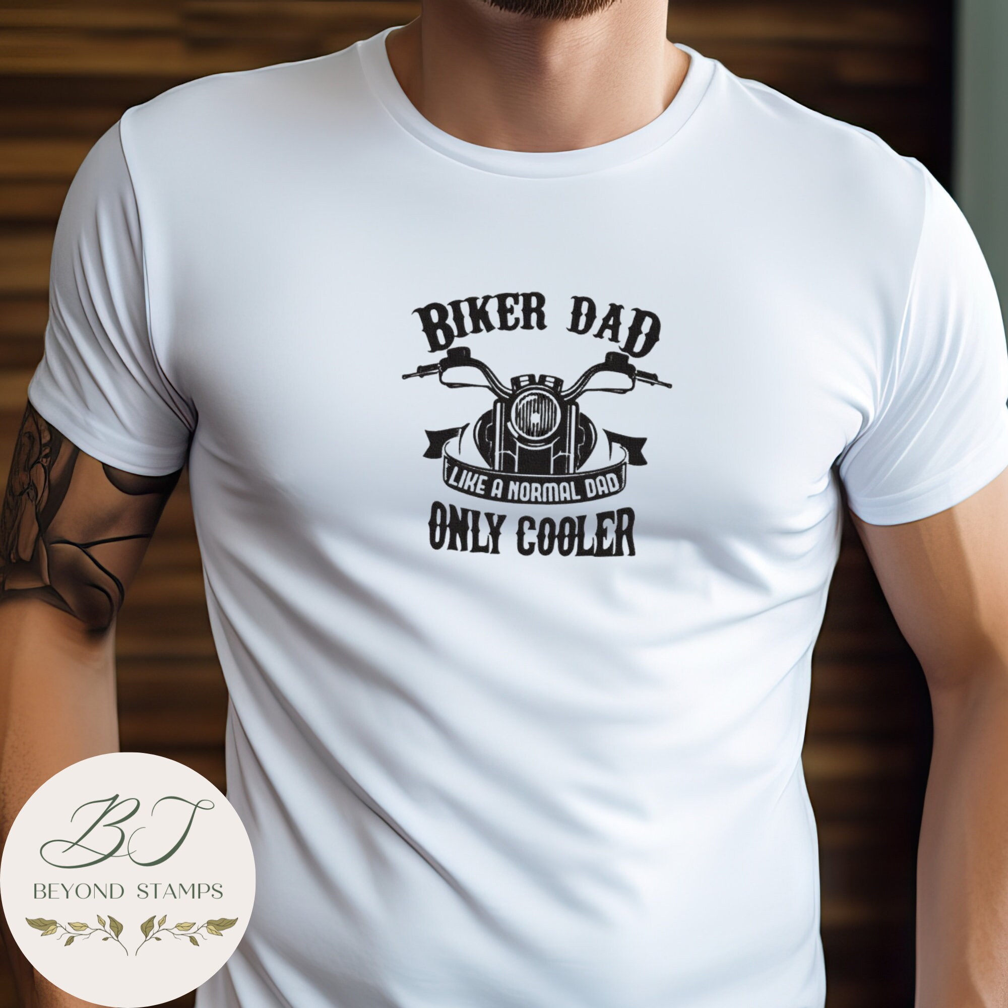Cool Biker Dad Machine Embroidery Designs, Cool Dad Fathers Day Gift ...