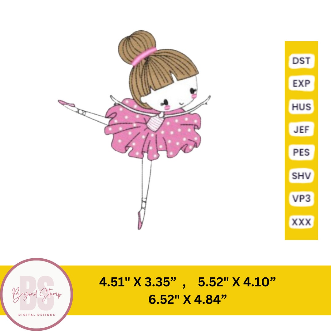 Ballerina Embroidery Designs Ballet Embroidery ,machine Embroidery ...