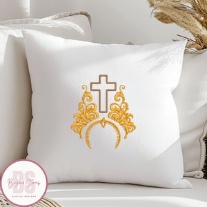 Christian Cross Machine Embroidery Design Religious Embroidery ...