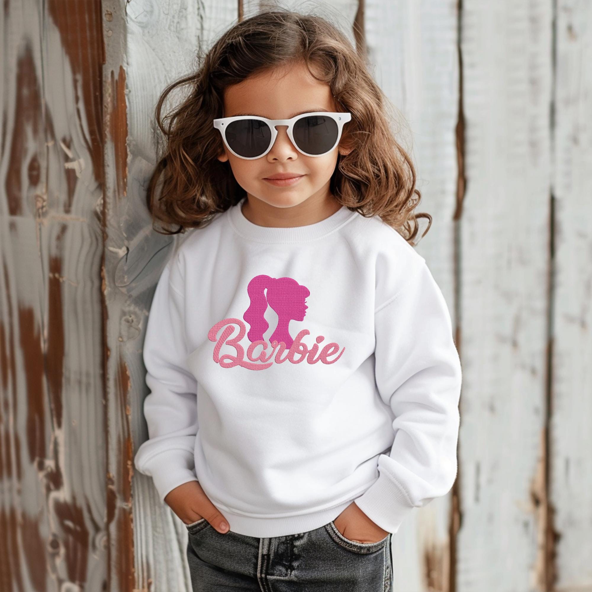 Barbi Embroidery Design Barbi Doll Face Logo Machine Embroidery Design ...