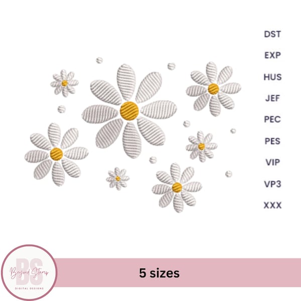 Daisy Embroidery Pattern - Etsy