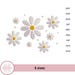 Daisy Flower Embroidery Design, Beautiful White Daisy, Wildflowers ...