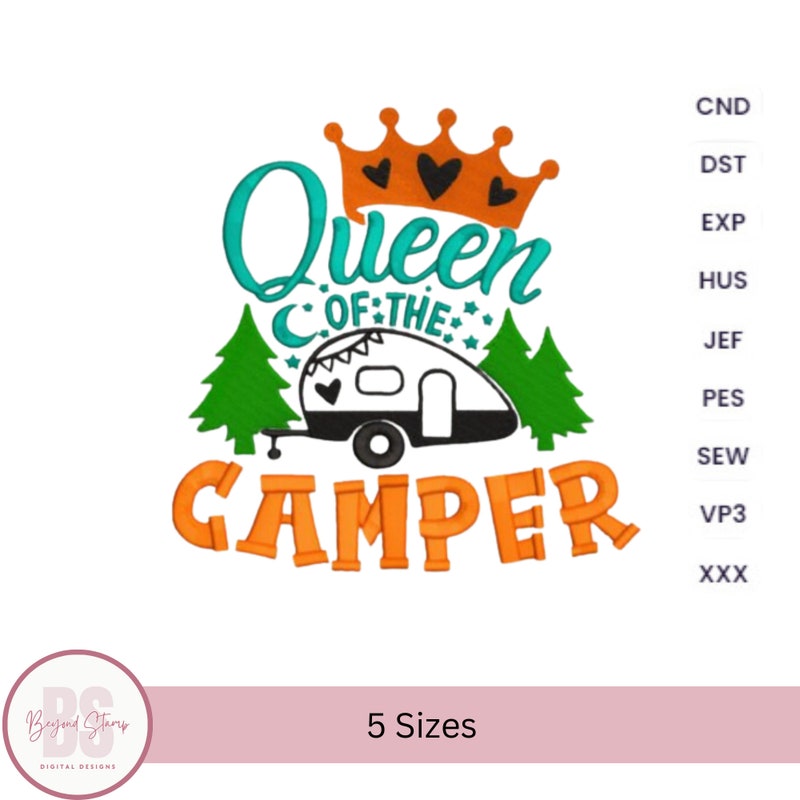 Camper Embroidery - Etsy