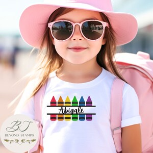 Split Color Crayons Machine Embroidery Design Back to School Embroidery ...