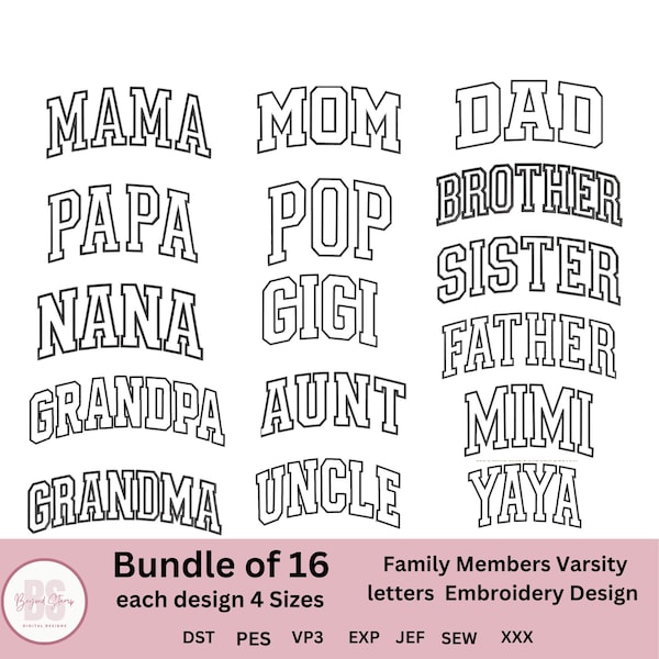 Family Block Letters - Etsy