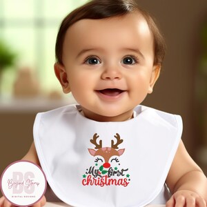 My First Christmas Embroidery Design Bundle, Baby's 1st Christmas ...